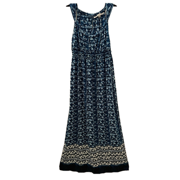 Max Studio | Dresses | Max Studio Blue Tribal Maxi Dress In Tribal ...